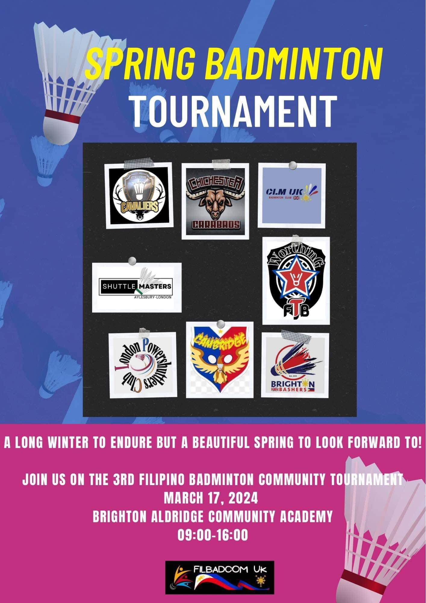 Spring Badminton Tournament– Filipino Grocery Store